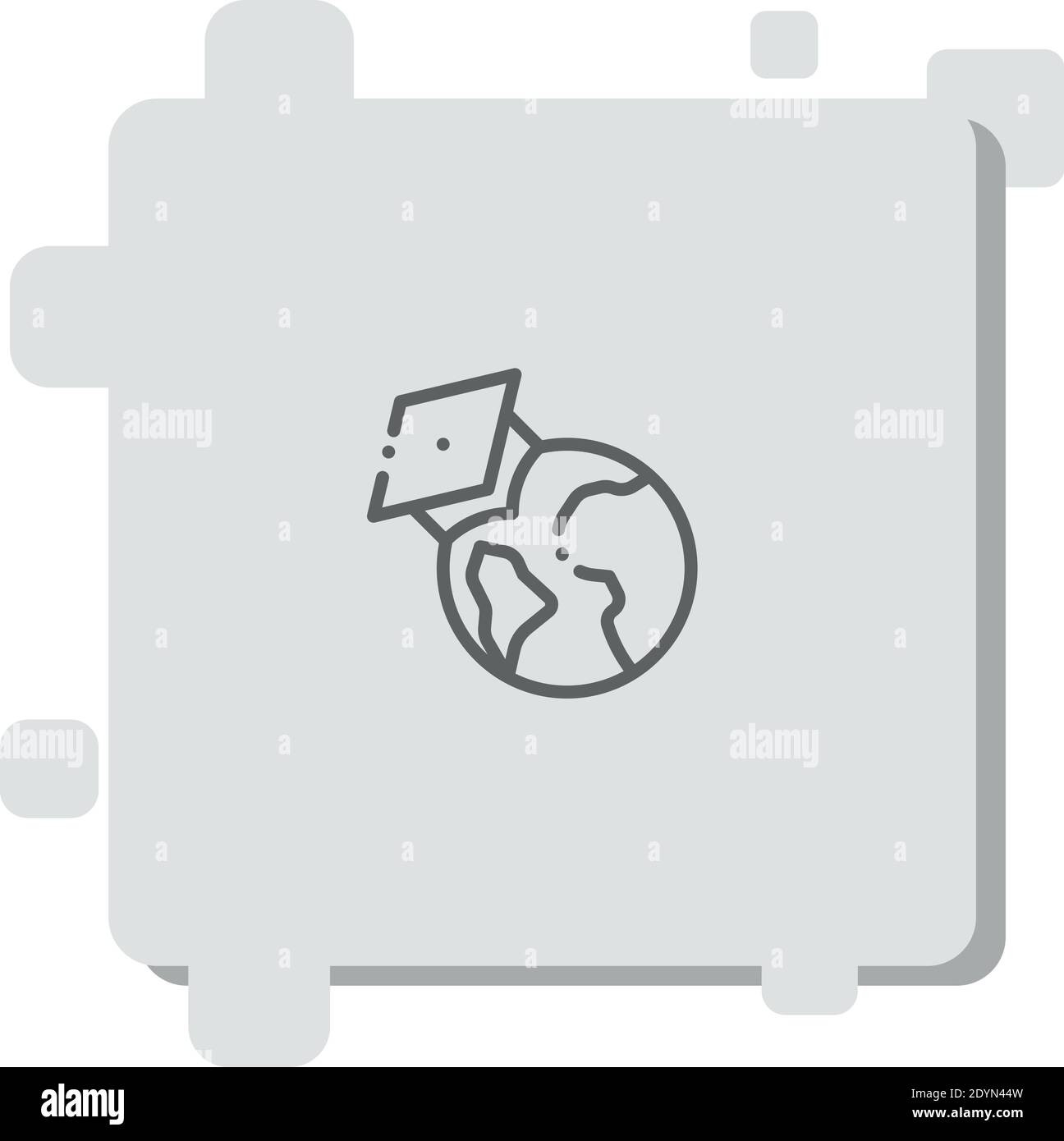 earth globe vector icon modern simple vector illustration Stock Vector ...