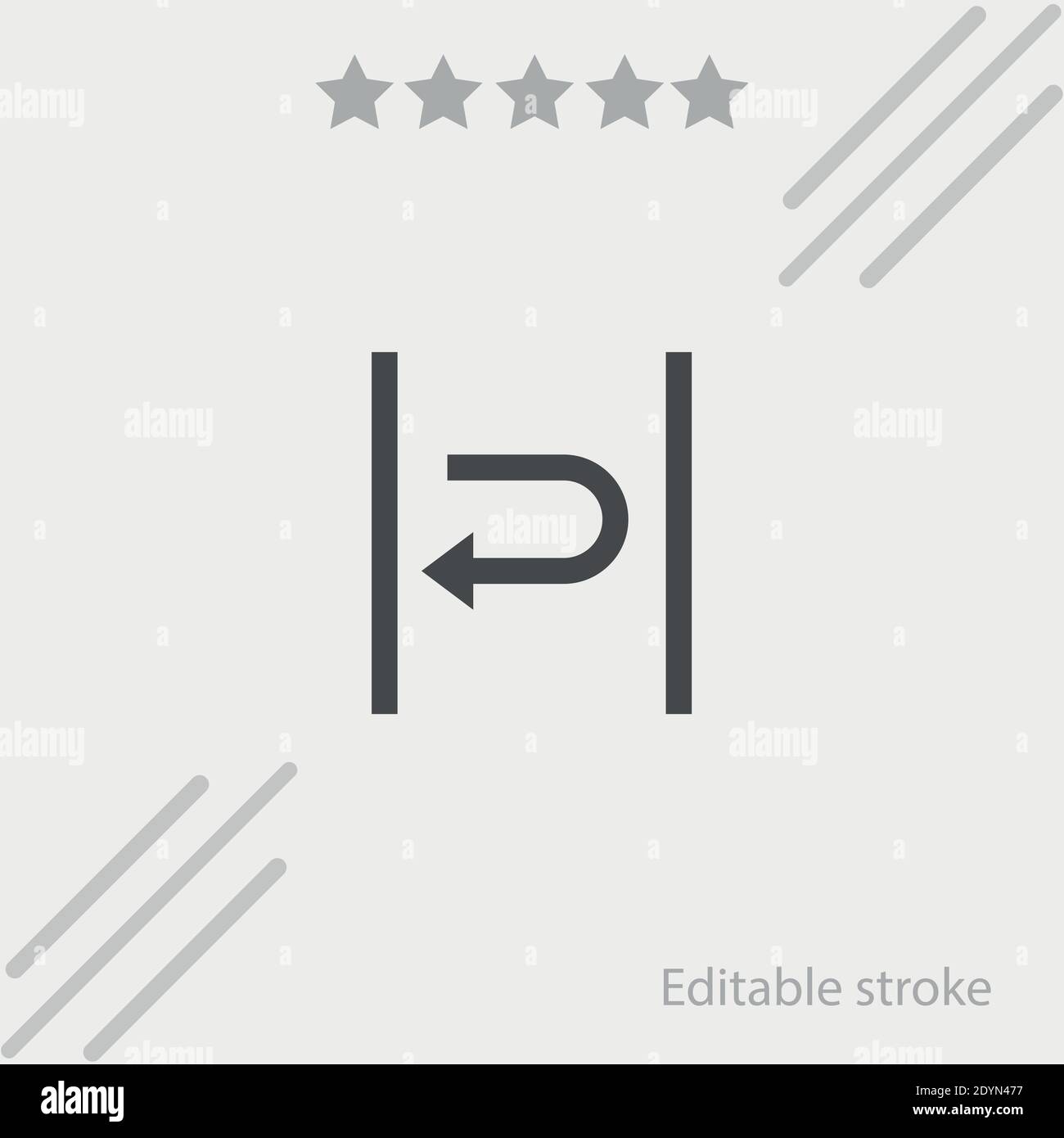 indent vector icon modern simple vector illustration Stock Vector Image ...