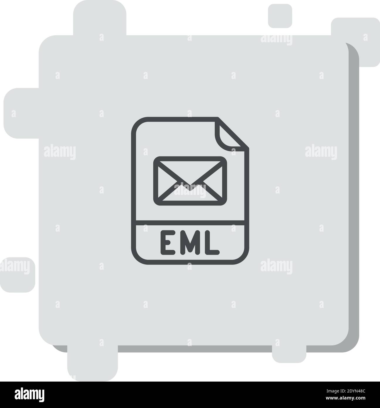 eml vector icon modern simple vector illustration Stock Vector Image ...