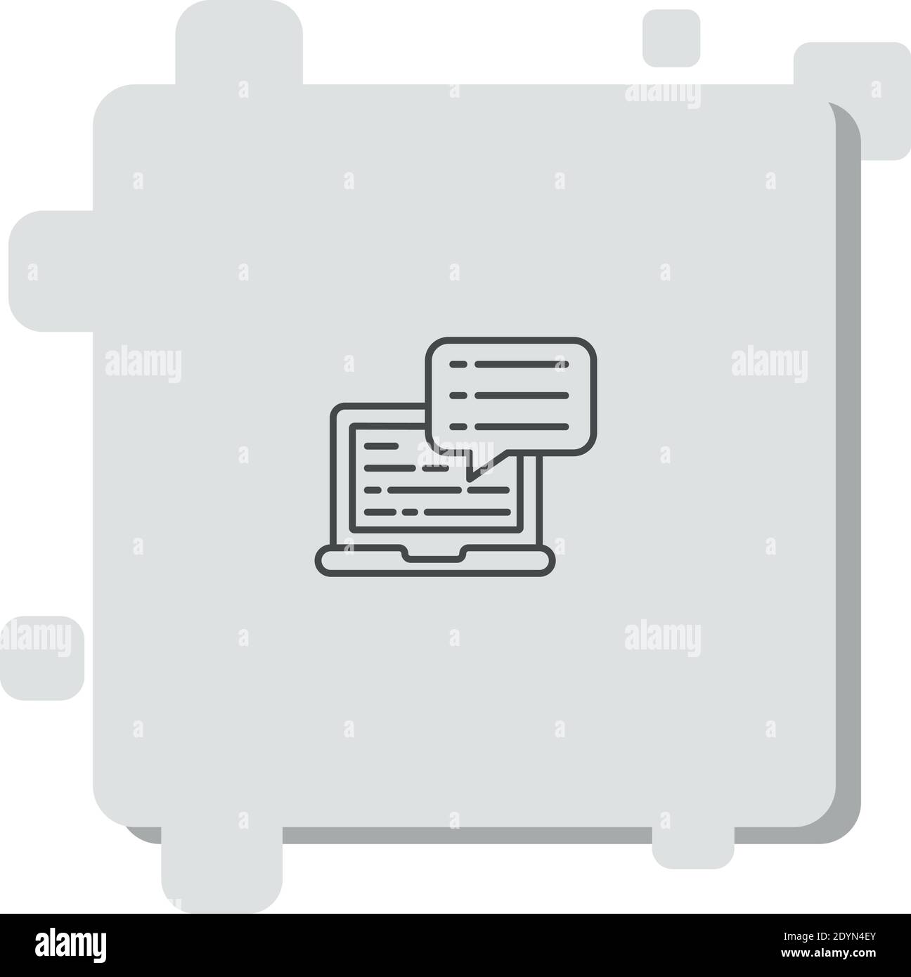 laptop vector icon modern simple vector illustration Stock Vector Image ...