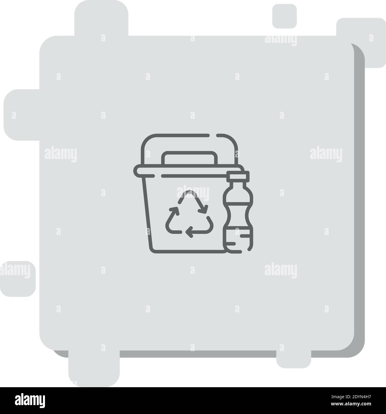 plastic bin vector icon modern simple vector illustration Stock Vector ...