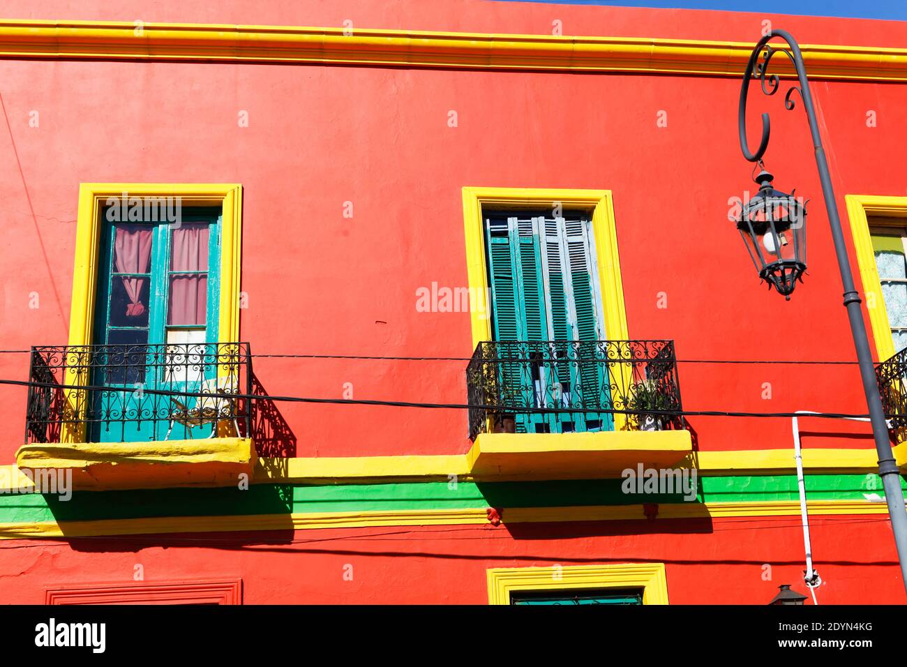 Colorful building in La Boca Stock Photo - Alamy