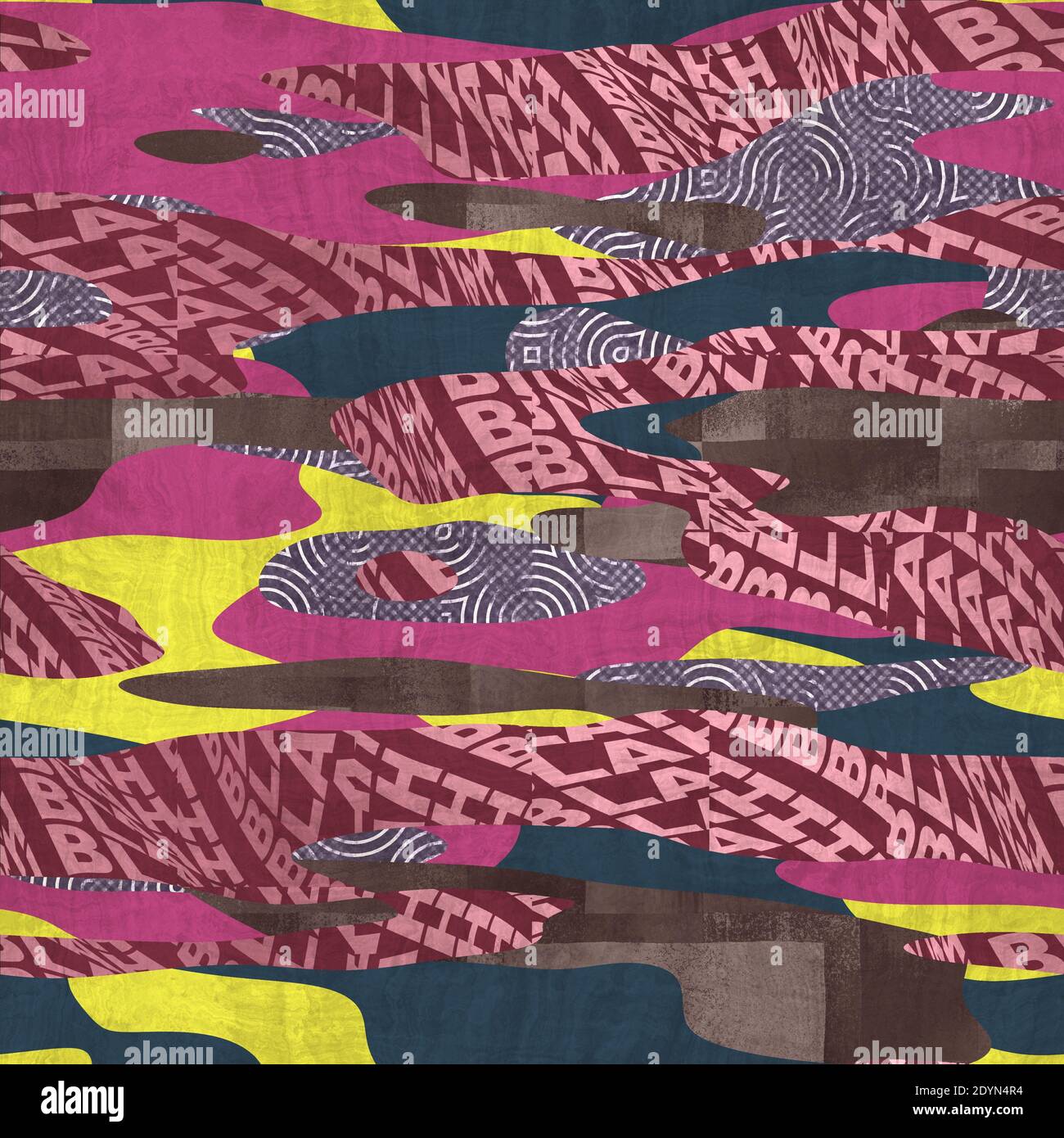 Seamless collage in camo shapes vivid montage Stock Photo - Alamy