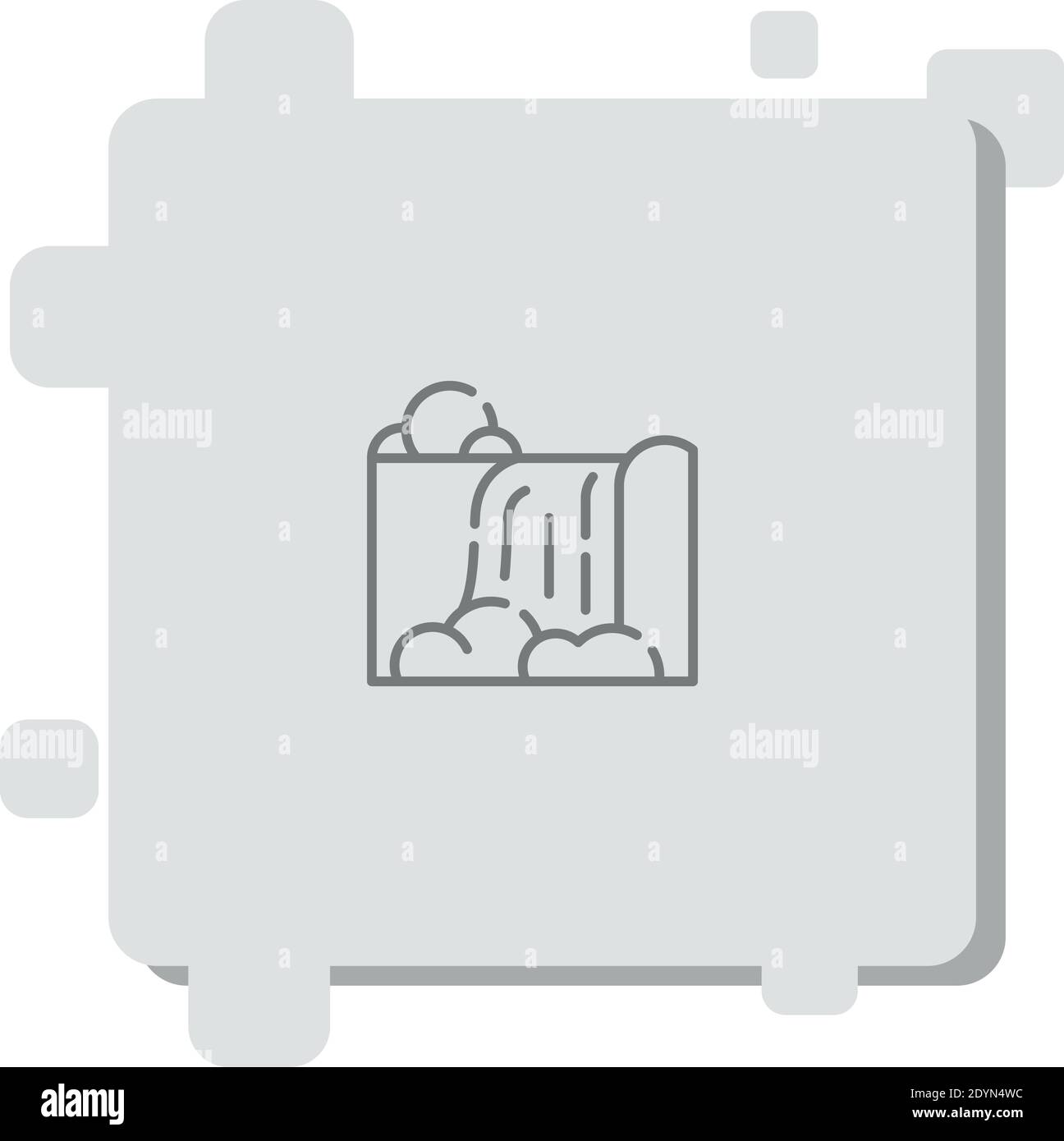 waterfall vector icon modern simple vector illustration Stock Vector ...