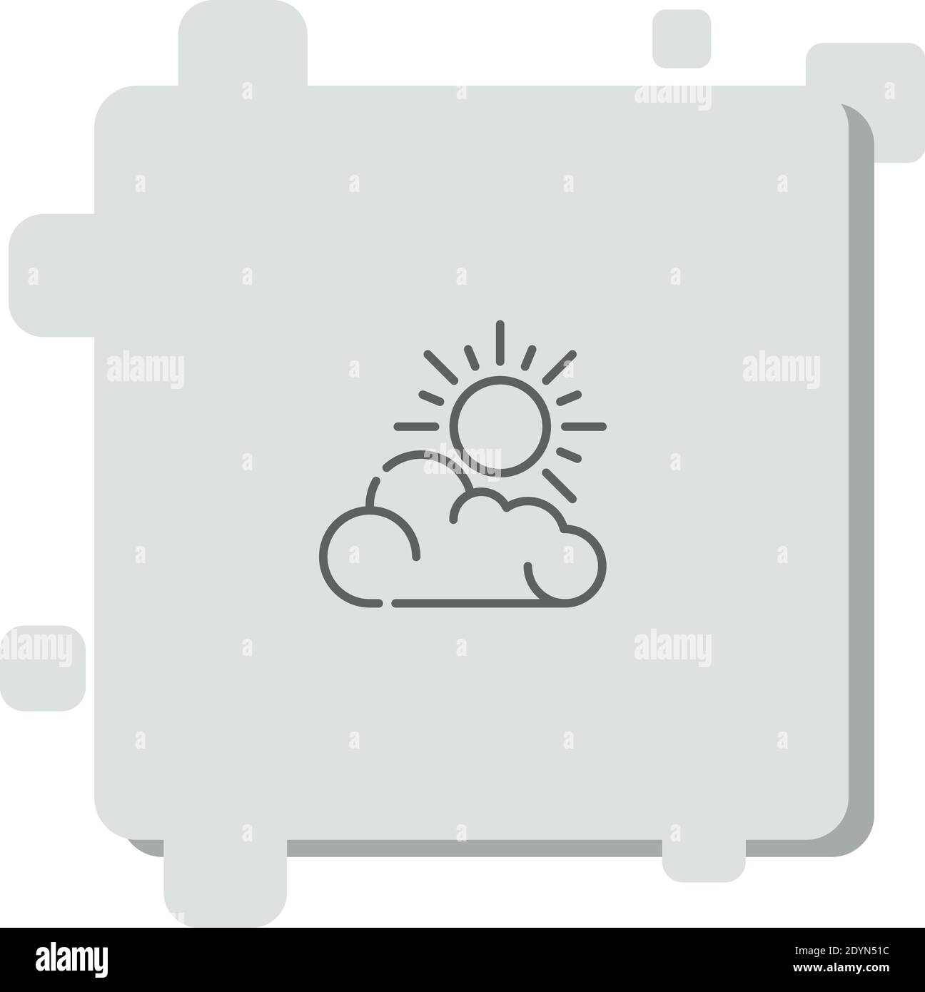cloudy vector icon modern simple vector illustration Stock Vector Image ...