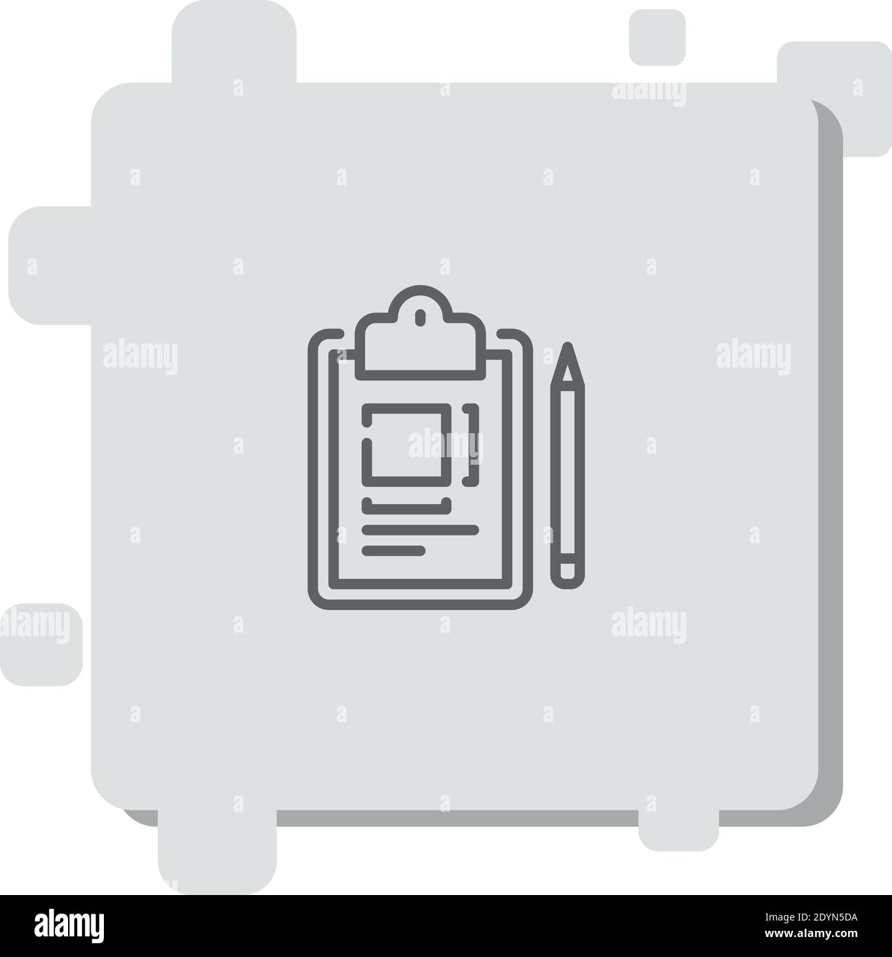 clipboard vector icon modern simple vector illustration Stock Vector ...