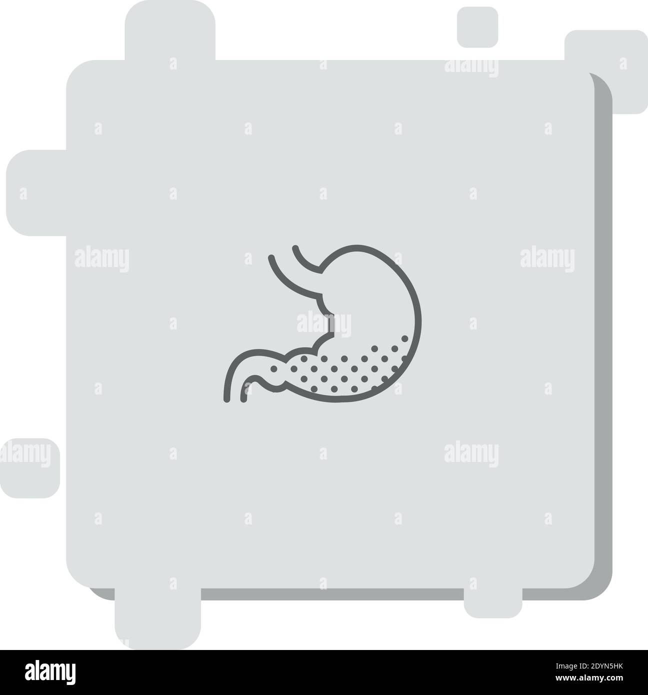stomach vector icon modern simple vector illustration Stock Vector ...