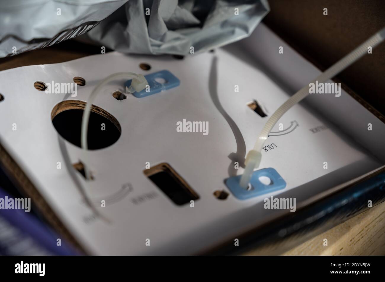 Packaging and display material discarded after opening Christmas ...