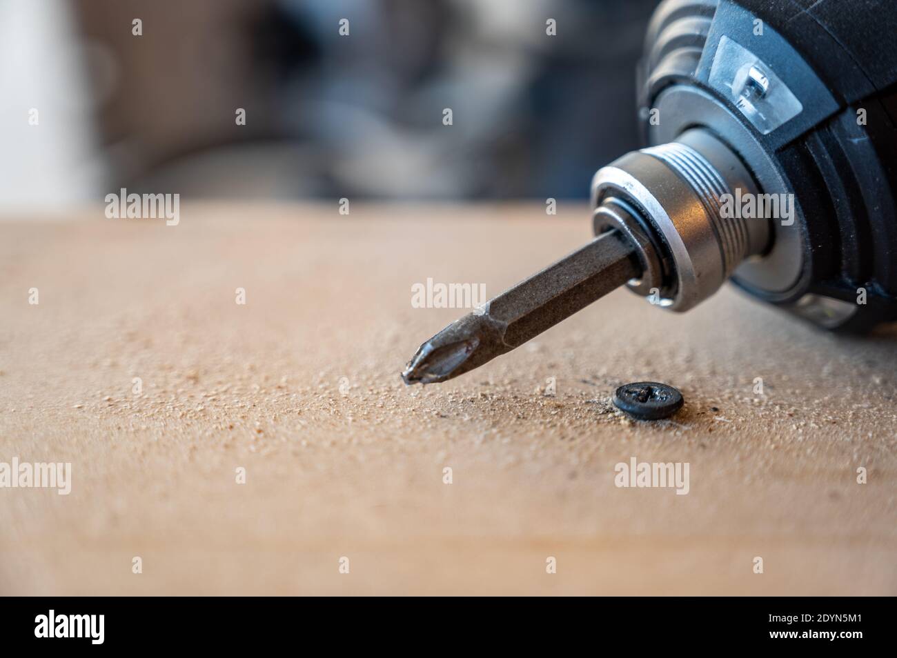 Damaged screw head caused by using the wrong bit and speed to install ...