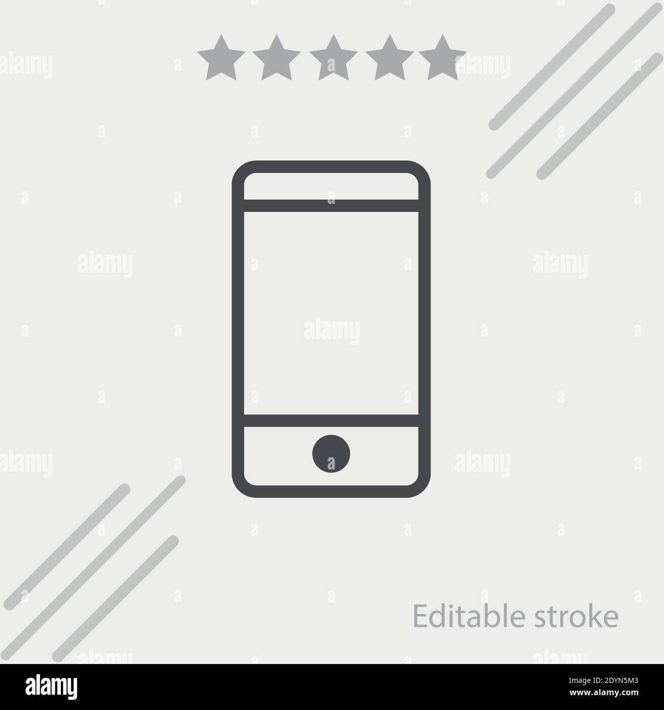 touch screen mobile vector icon modern simple vector illustration Stock ...
