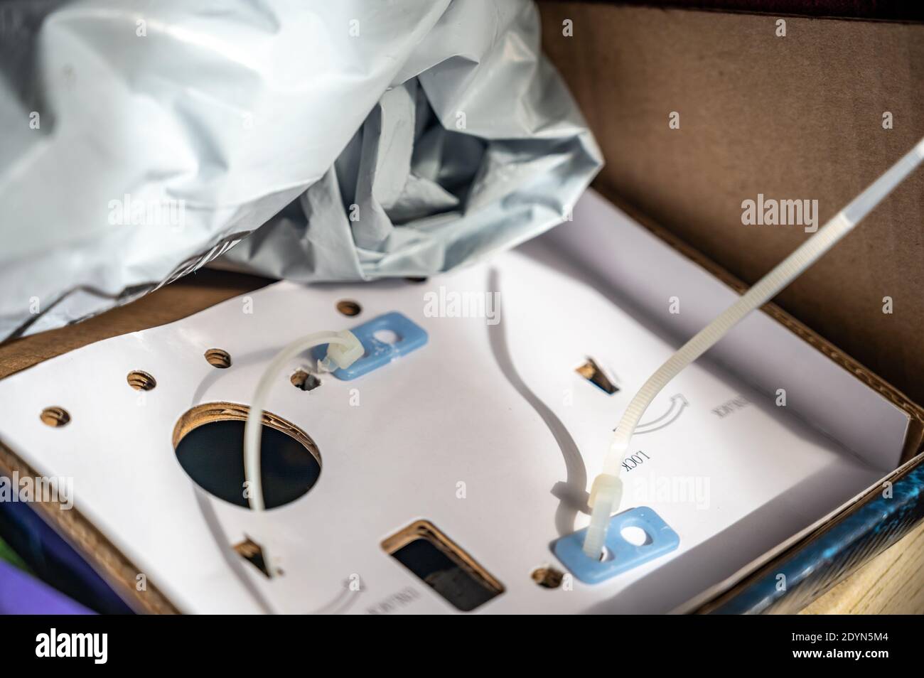 Packaging and display material discarded after opening Christmas ...