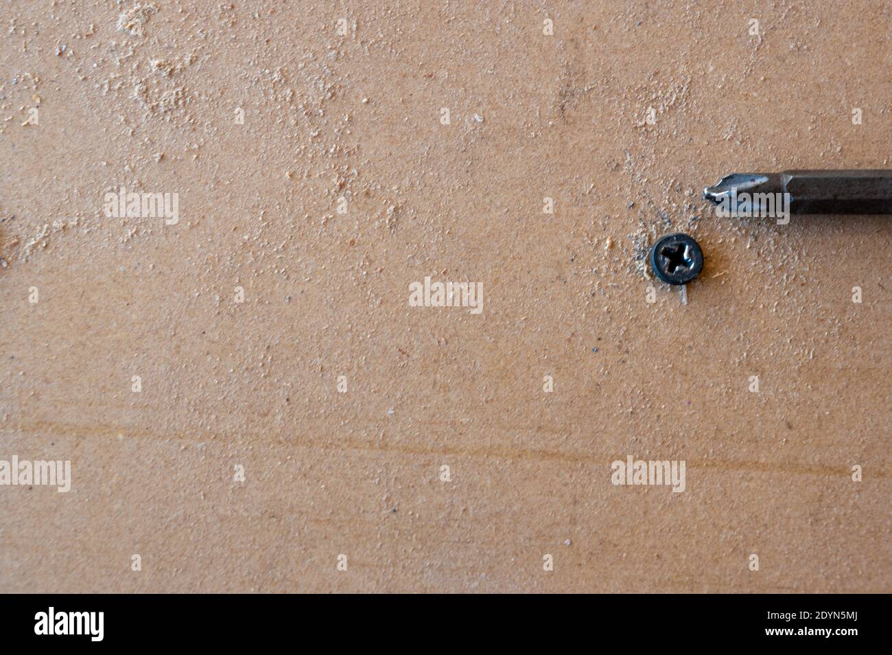 Damaged screw head caused by using the wrong bit and speed to install ...