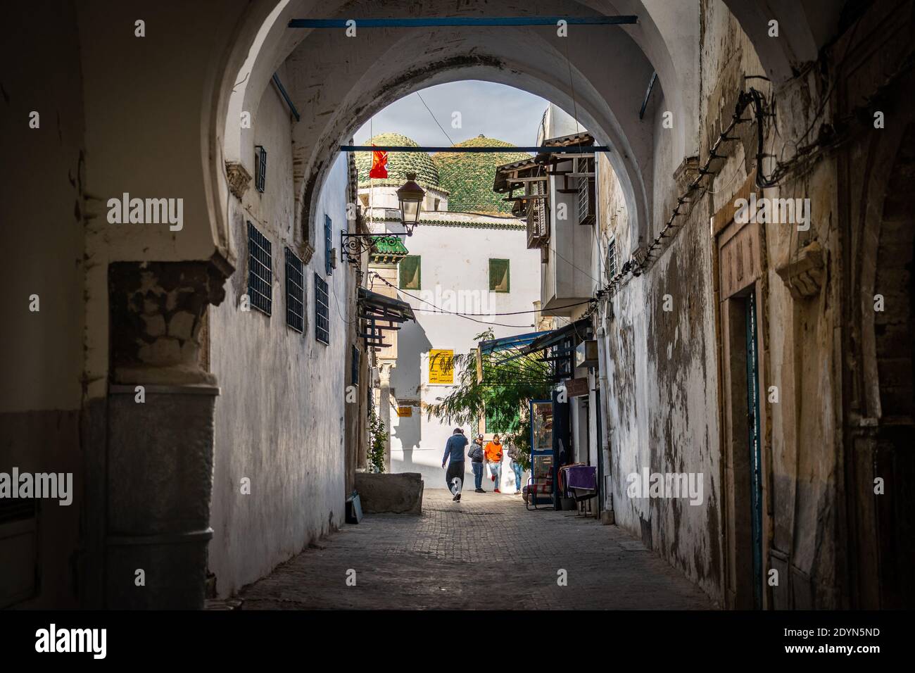 Tunis, Tunisia - Old town historic area of the city, medina Stock Photo ...