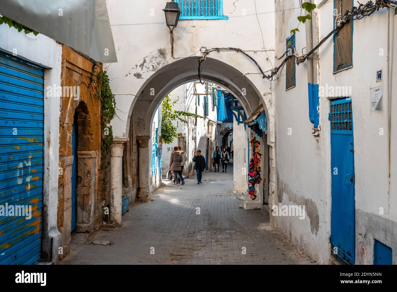 Tunis, Tunisia - Old town historic area of the city, medina Stock Photo ...