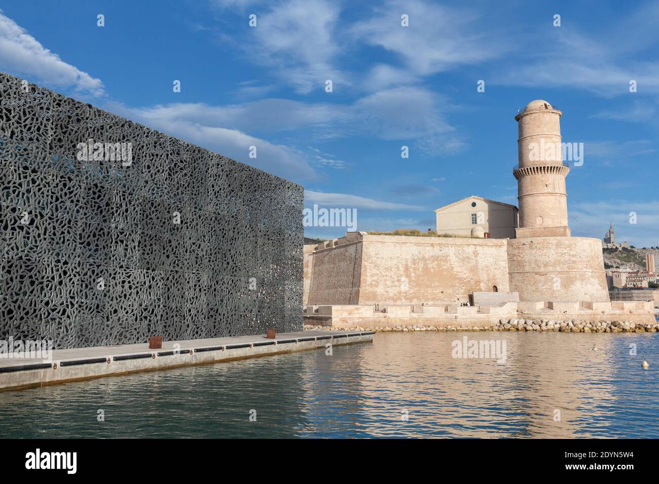 Marseille, France, MuCEM was designed by design by the architect Rudy ...