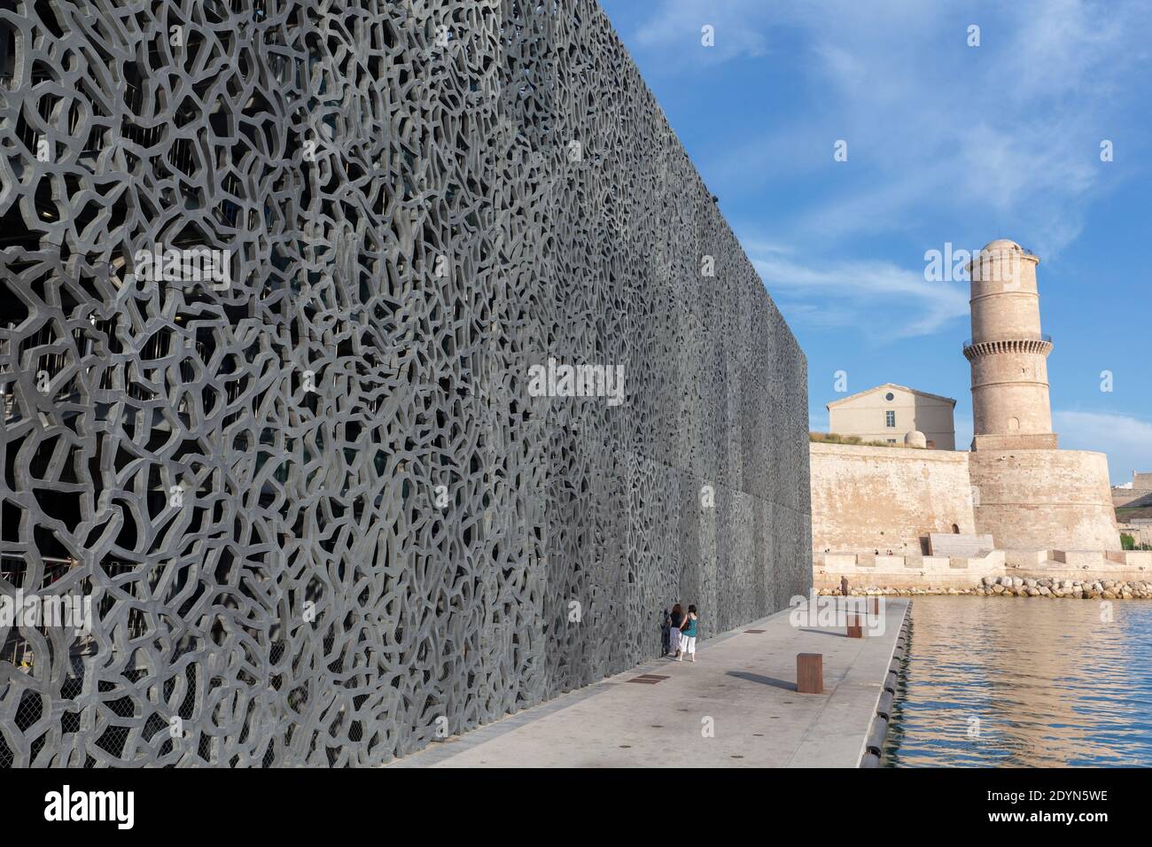 Marseille, France, MuCEM was designed by design by the architect Rudy ...