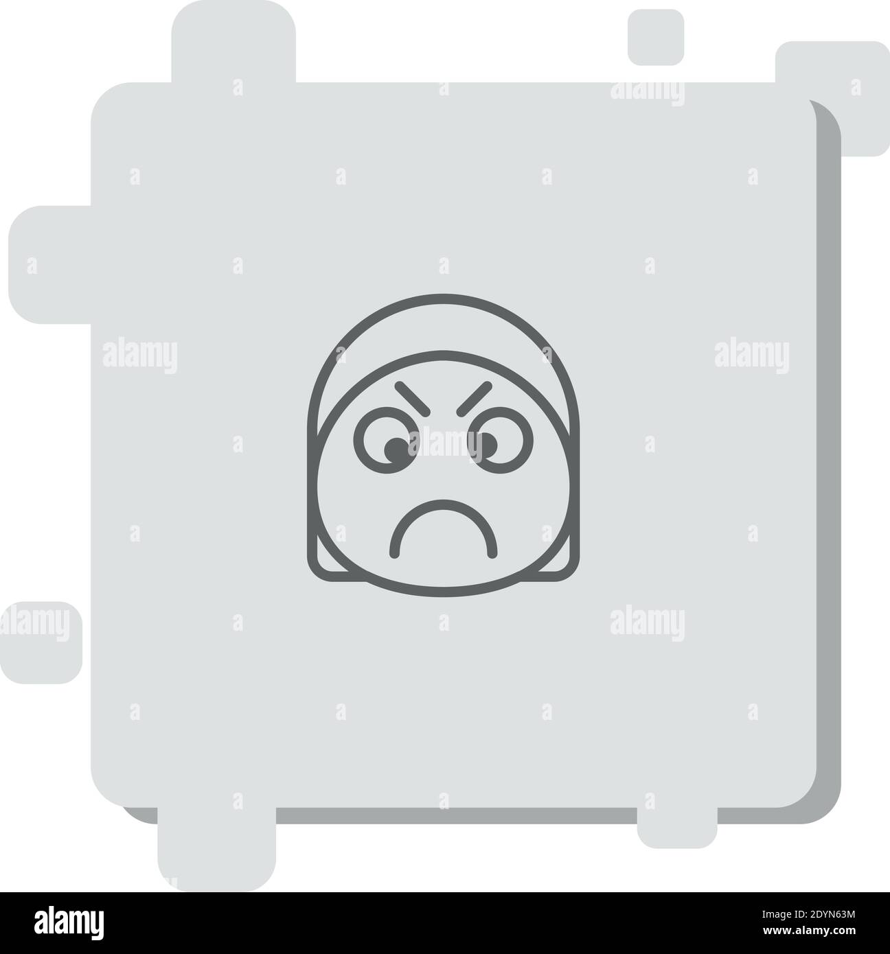 angry vector icon modern simple vector illustration Stock Vector Image ...