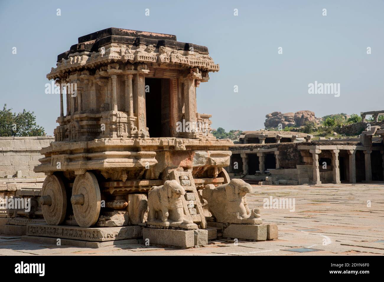 Hampi ruins- UNESCO World Heritage site Stock Photo - Alamy