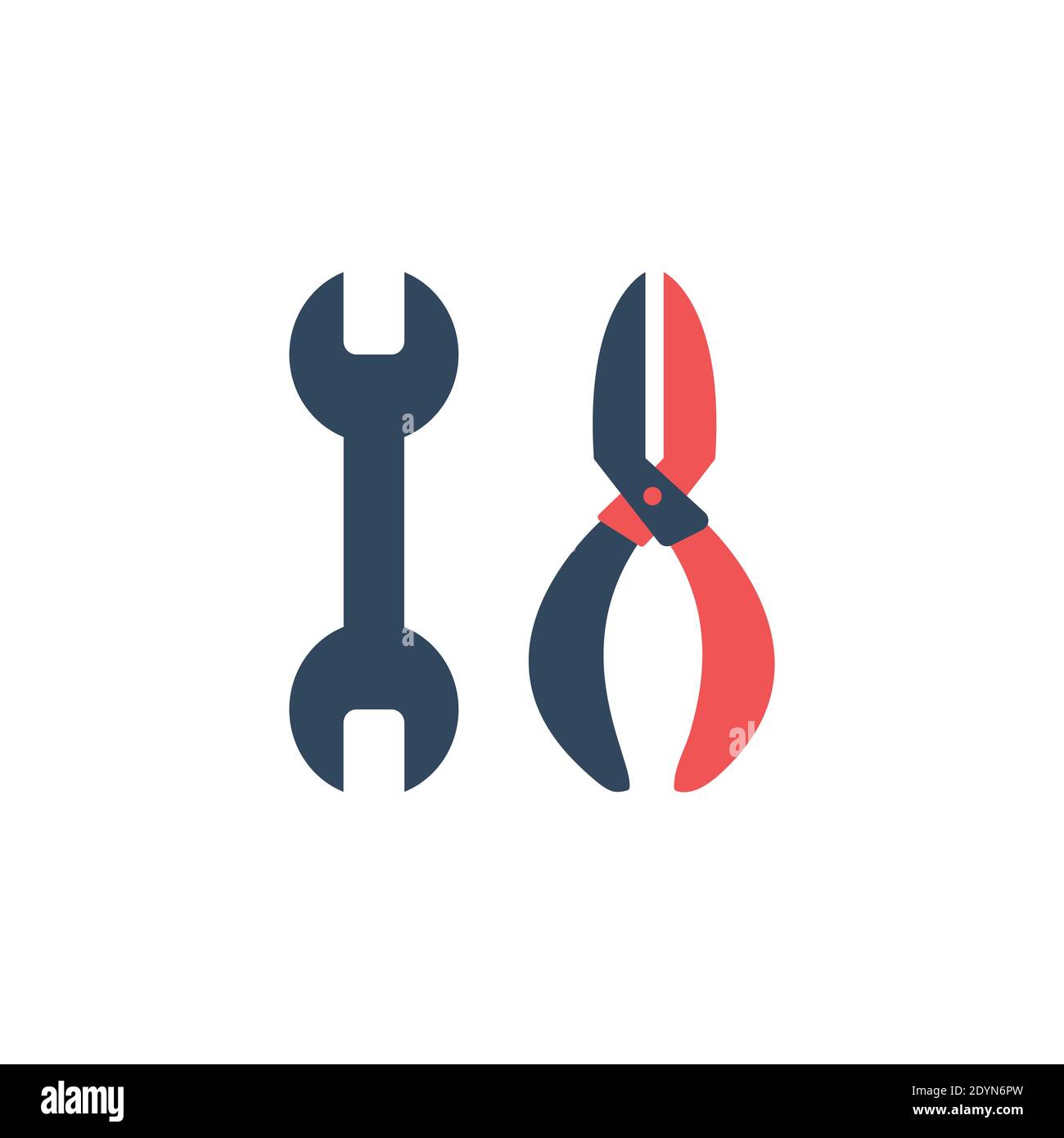 Plumber tools colored vector icons isolated on white background Stock ...