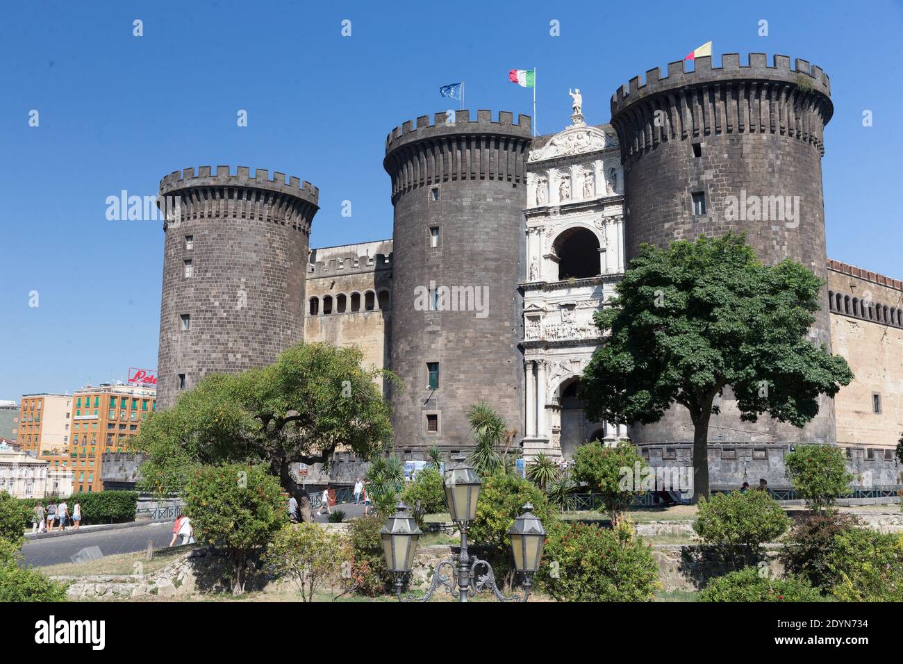 Naples, Italy Castel Nuovo Stock Photo - Alamy
