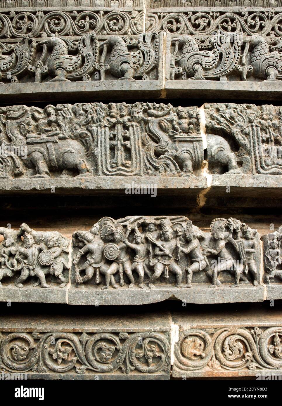 Ancient sculptures of Beluru and halebeedu Karnataka India Stock Photo ...