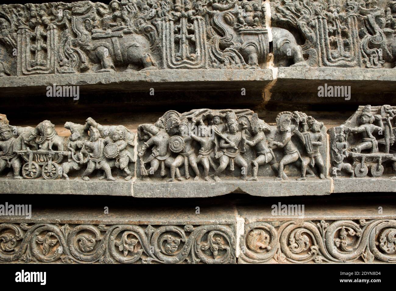 Ancient sculptures of Beluru and halebeedu Karnataka India Stock Photo ...