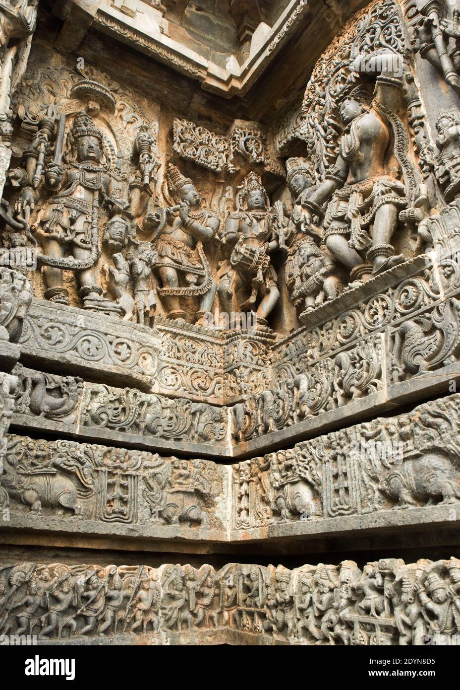 Ancient sculptures of Beluru and halebeedu Karnataka India Stock Photo ...