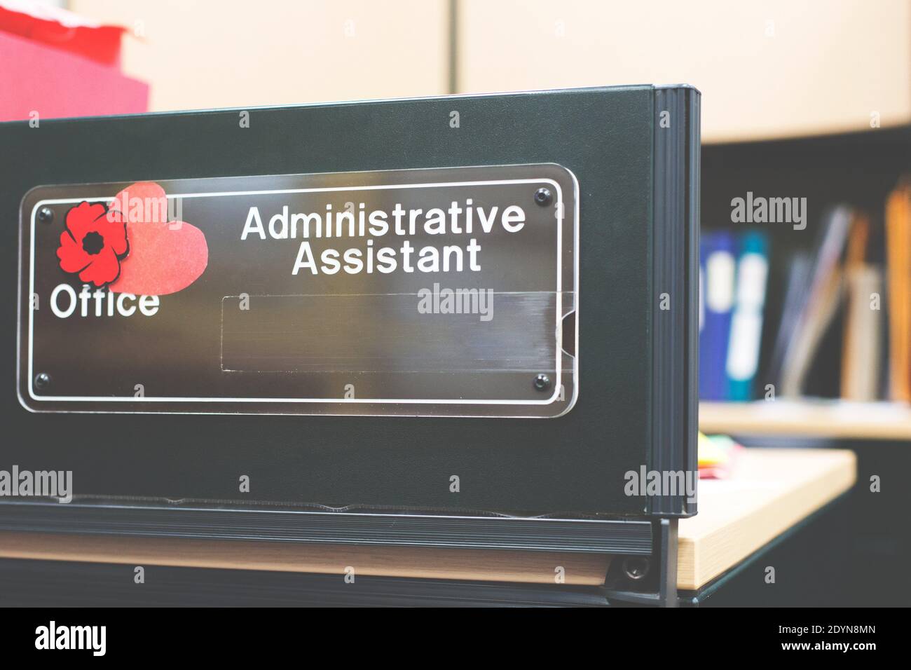 administrative assistant sign Stock Photo - Alamy