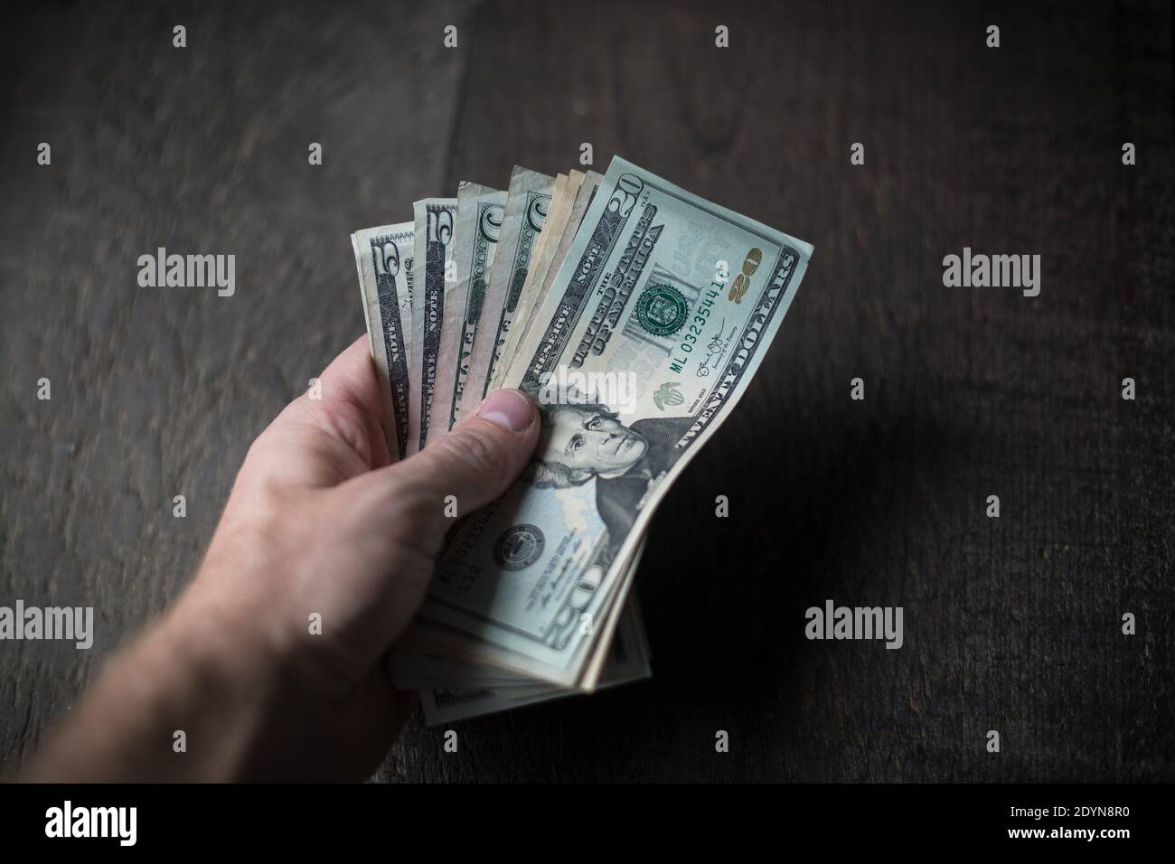 Handful of money graph hi-res stock photography and images - Alamy