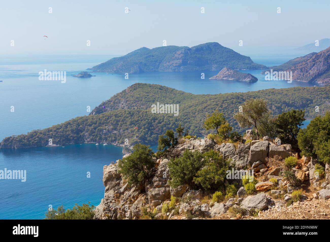 Beautiful sea coast in Turkey. Amazing natural landscapes along Lycian ...