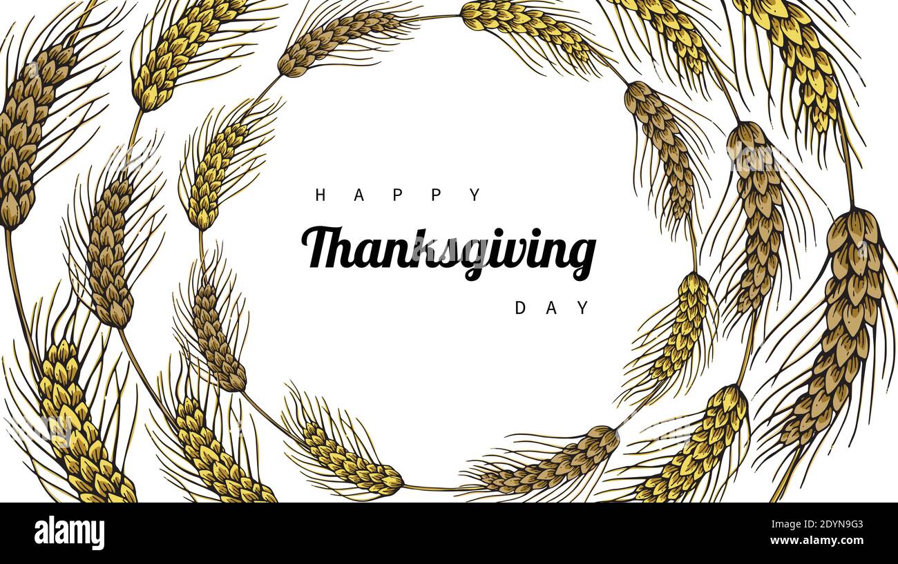 Thanksgiving day backgrounds and greeting card with flower and leaf ...