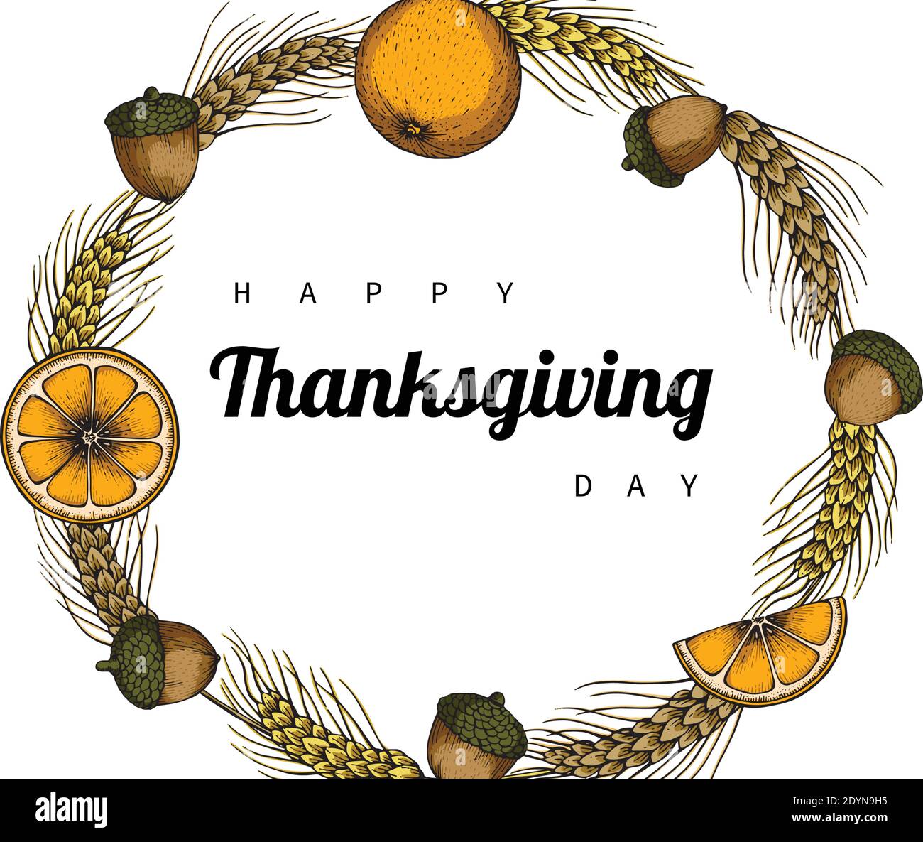 Thanksgiving day backgrounds and greeting card with flower and leaf ...