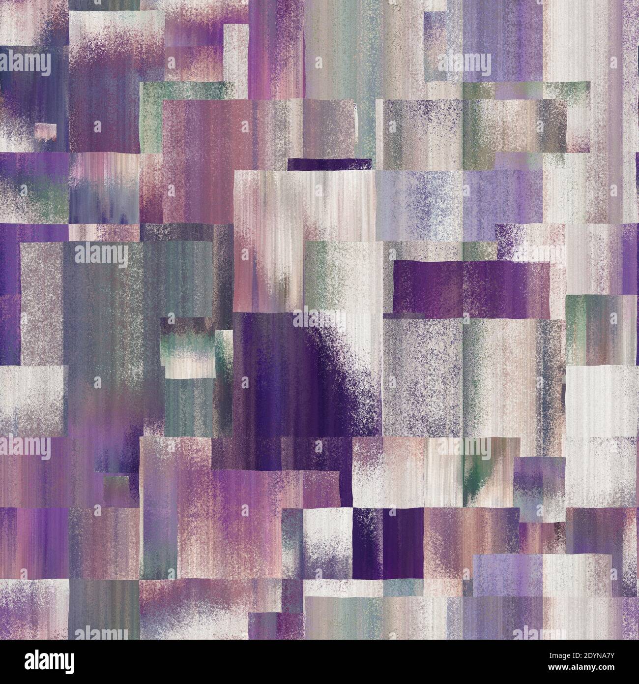Seamless rectangle geo tile mosaic pattern swatch Stock Photo - Alamy