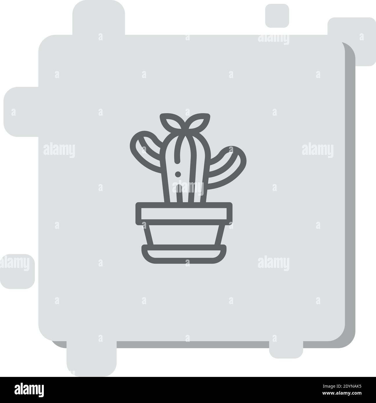 cactus vector icon modern simple vector illustration Stock Vector Image ...