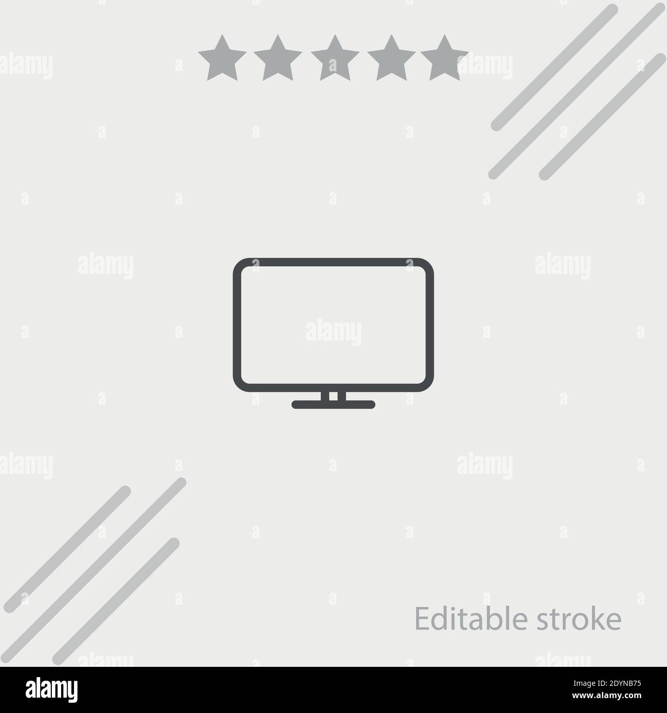 monitor vector icon modern simple vector illustration Stock Vector ...