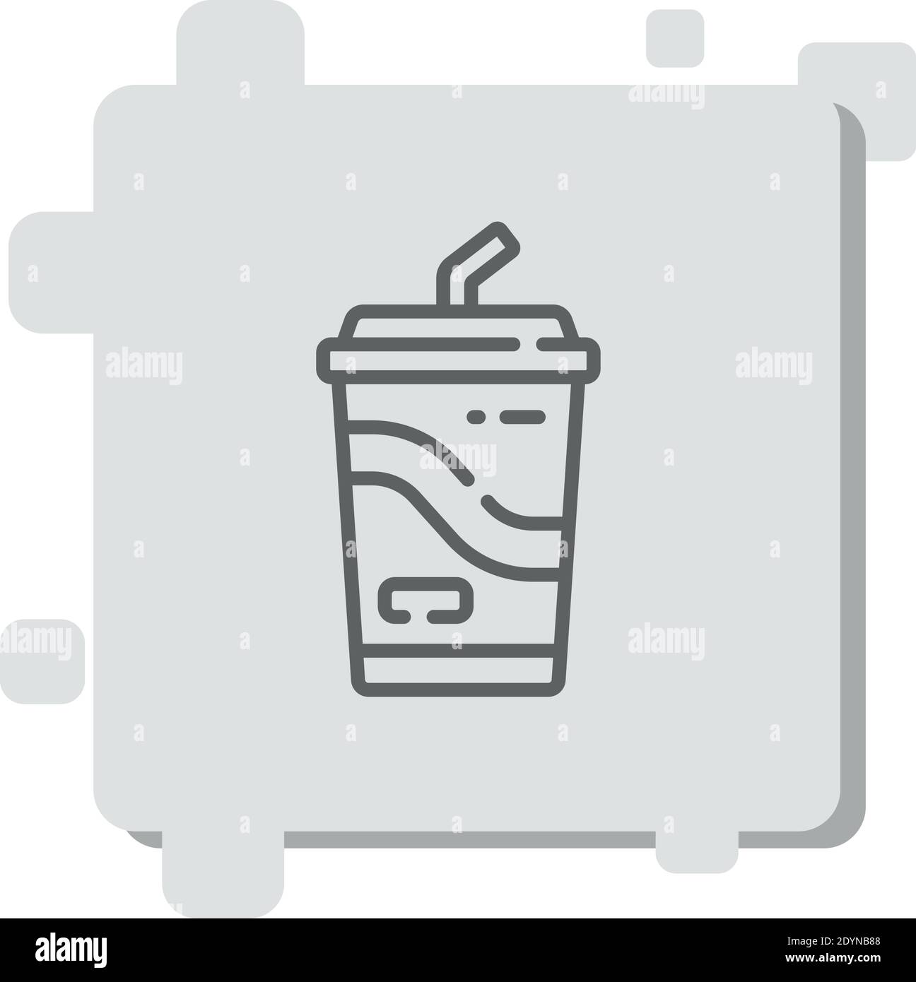 Soft drink vector icon modern simple vector illustration Stock Vector ...