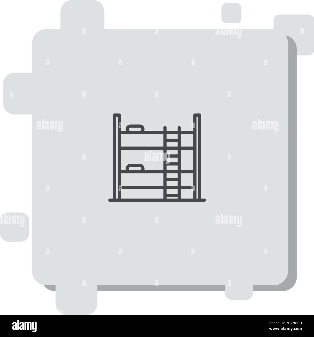 bunk vector icon modern simple vector illustration Stock Vector Image ...