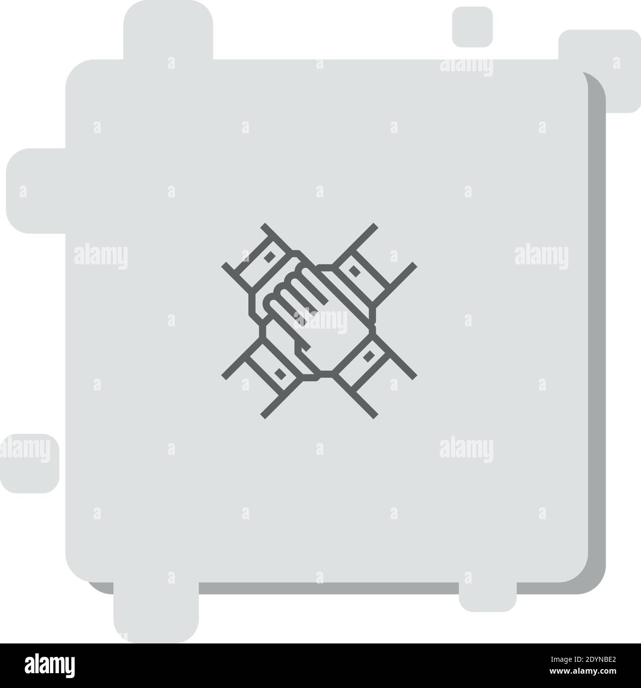 business partnership vector icon modern simple vector illustration ...