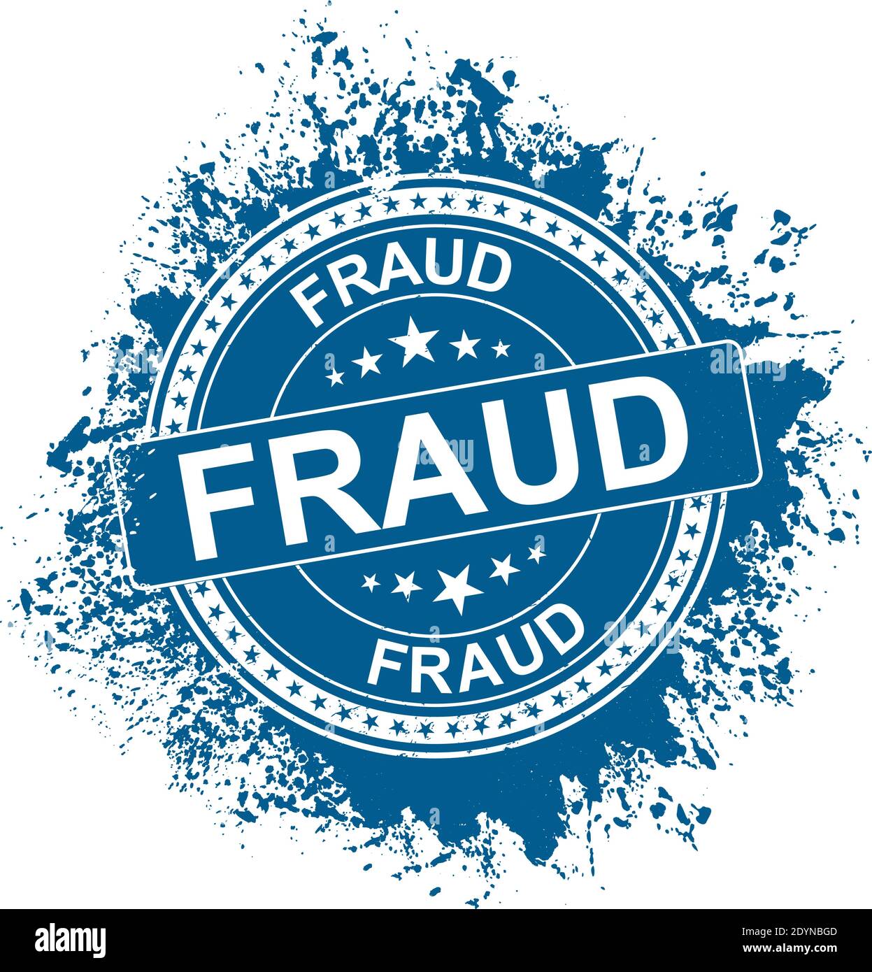 Red Grungy Fraud Rubber Stamps Campaign Illustration Vector Red Circle