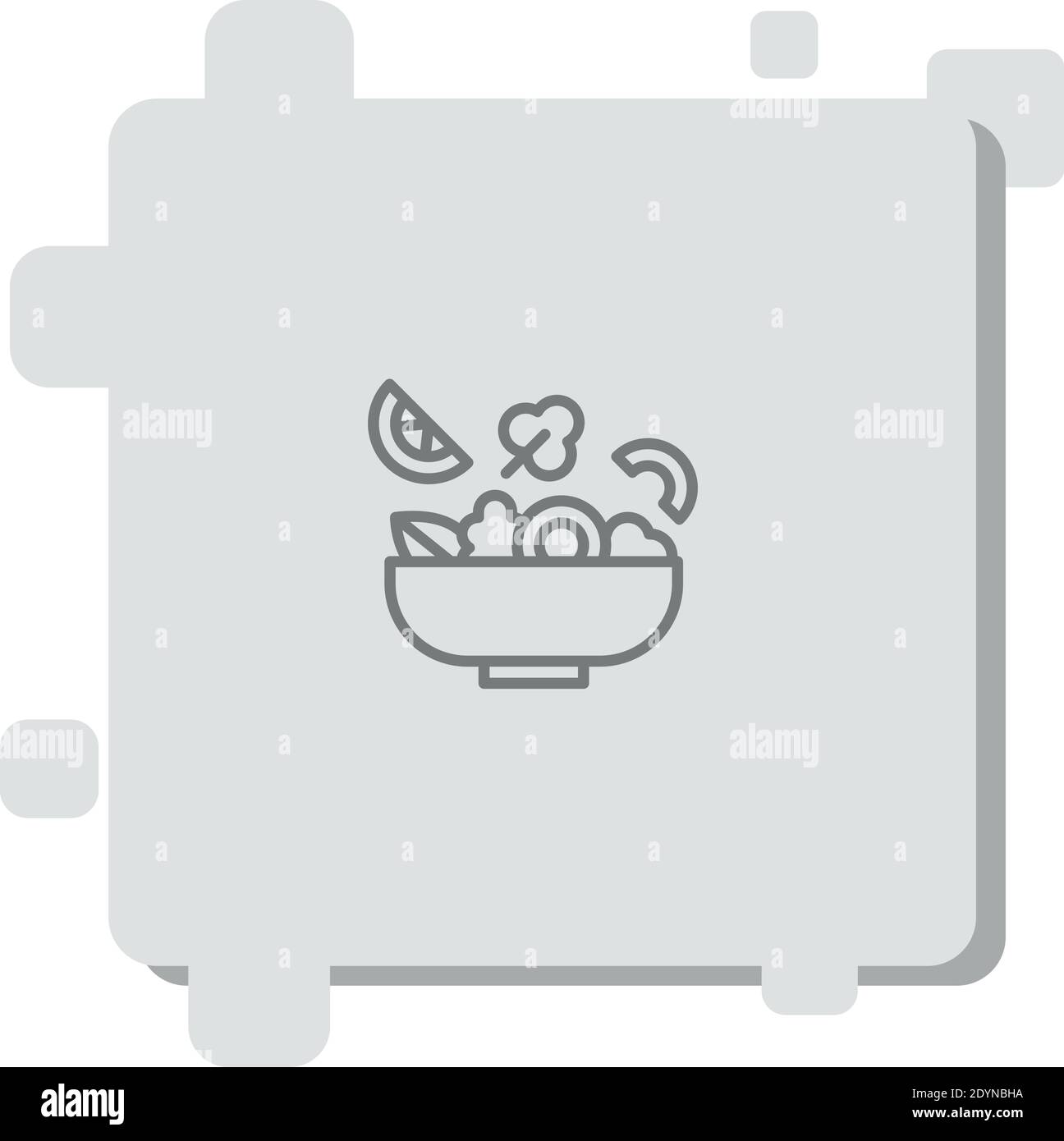 salad vector icon modern simple vector illustration Stock Vector Image ...