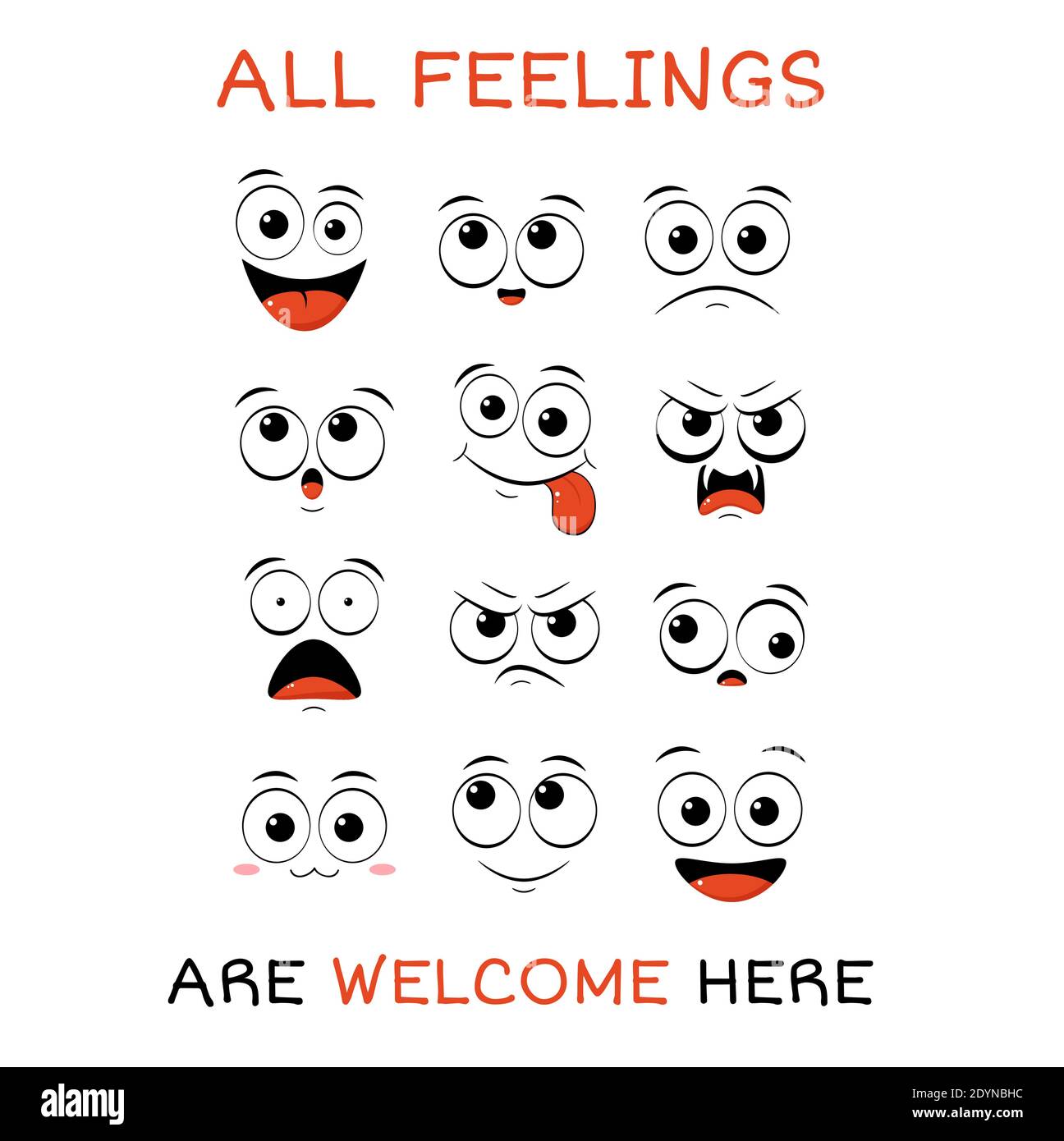 Emotion chart emoji Stock Vector Images - Alamy