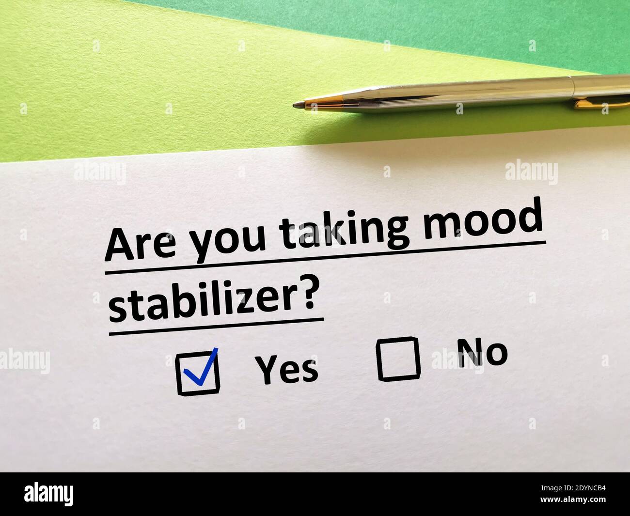 One person is answering question about psychiatric medication. The ...