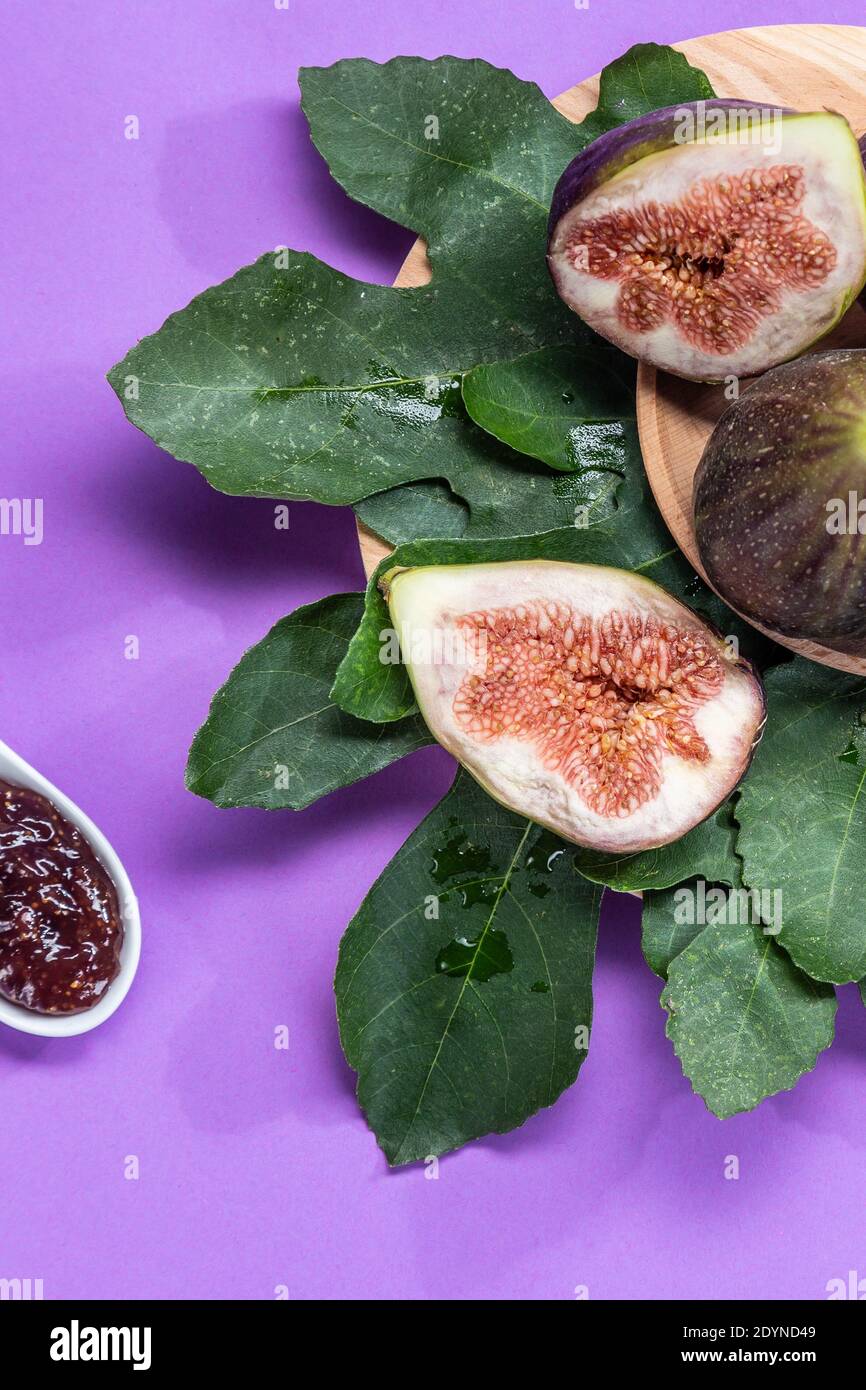 Fig jam on white hi-res stock photography and images - Alamy