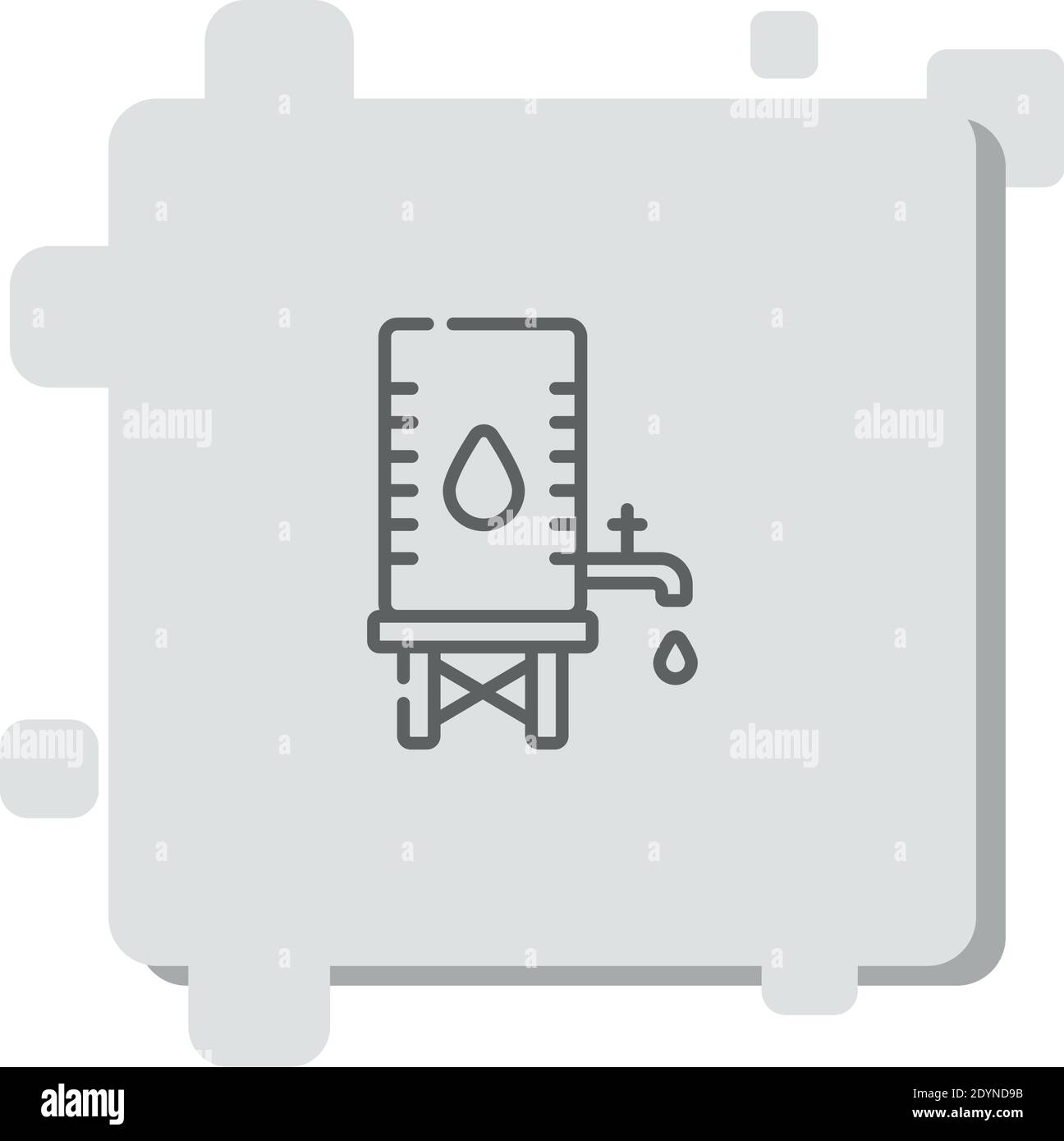 water tank vector icon modern simple vector illustration Stock Vector ...