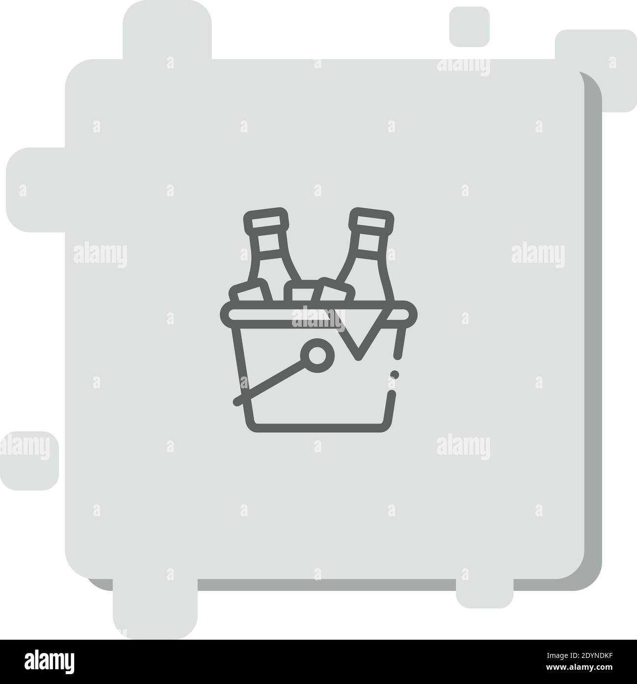 ice bucket vector icon modern simple vector illustration Stock Vector ...