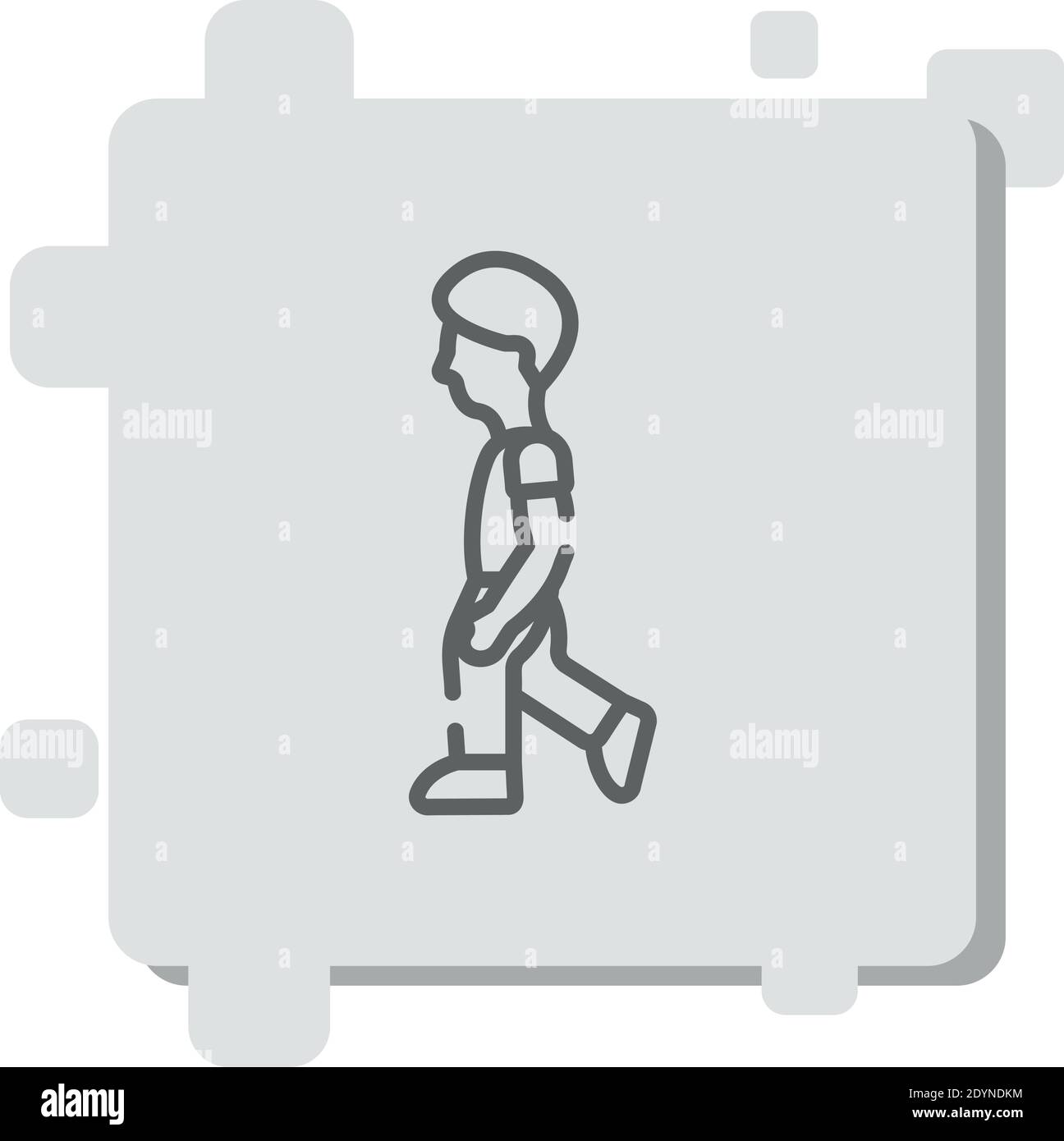 walk vector icon modern simple vector illustration Stock Vector Image ...