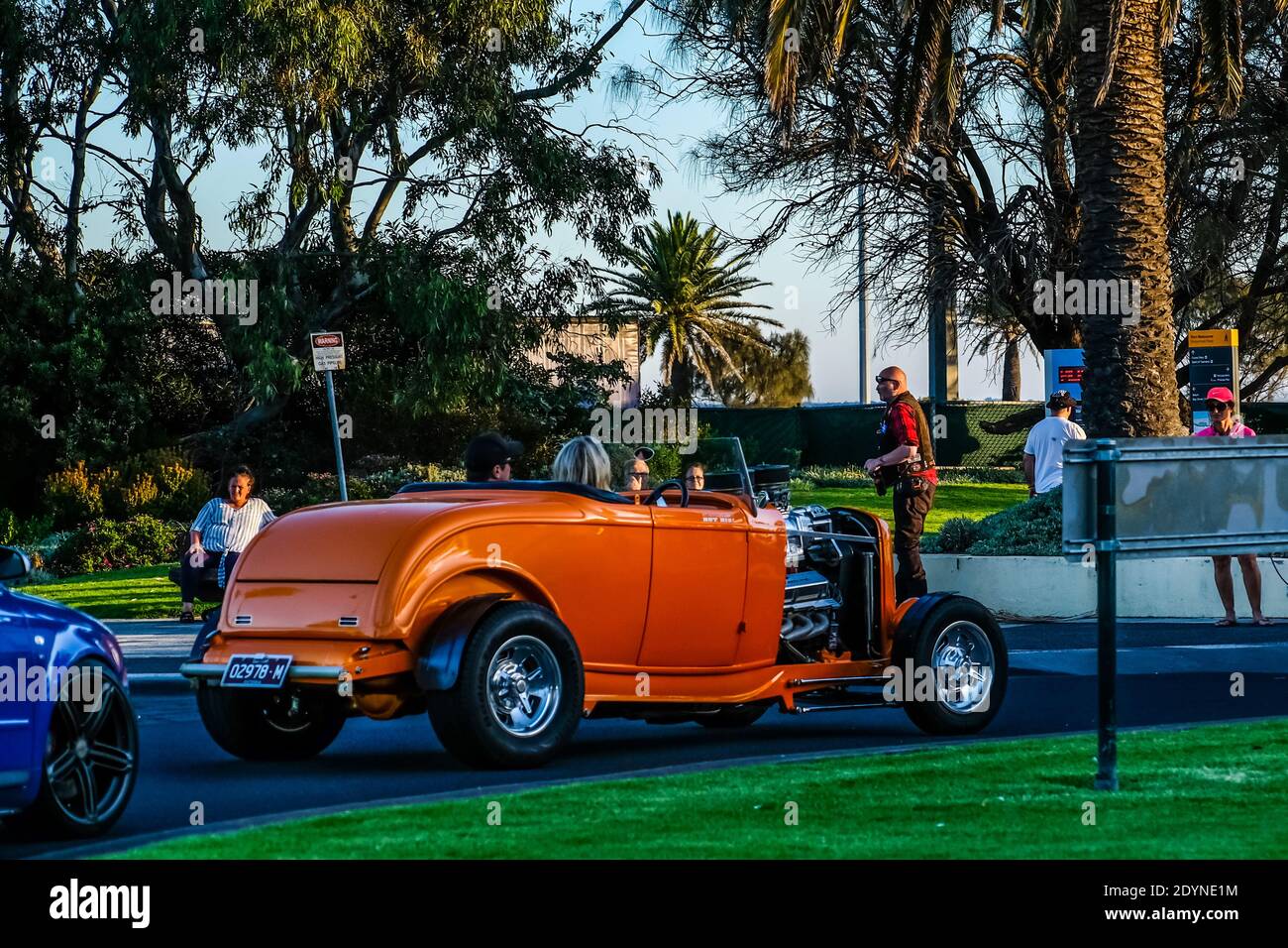 Orange Hot Rod arriving at the Annual End of the Year Cruise 2020 ...