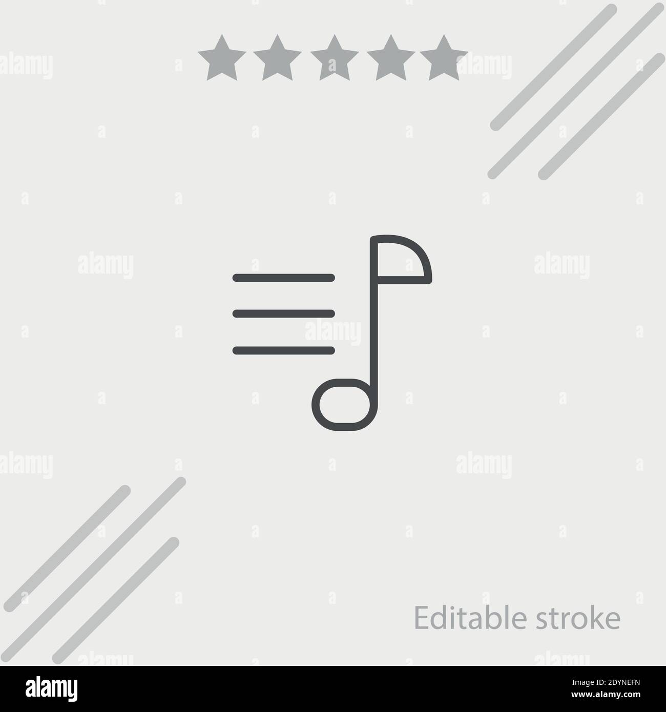 music settings vector icon modern simple vector illustration Stock ...