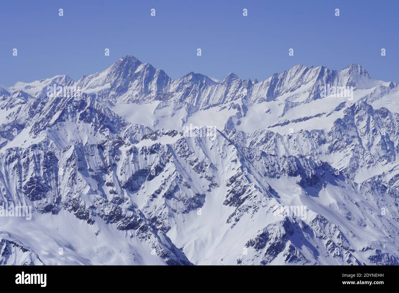 Snow covered mountain peak in cordillera hi-res stock photography and ...