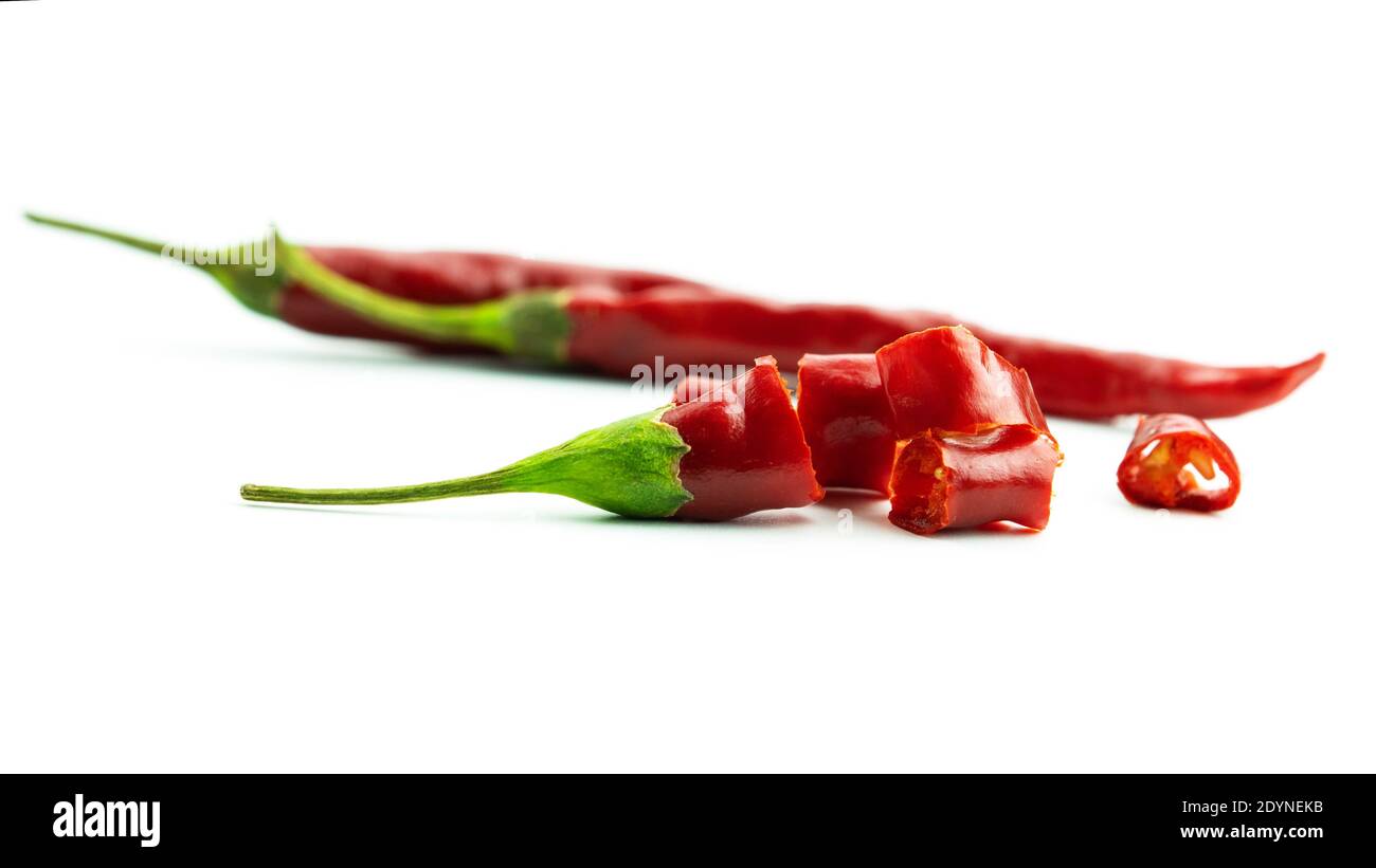 Red chilli chopped hi-res stock photography and images - Alamy